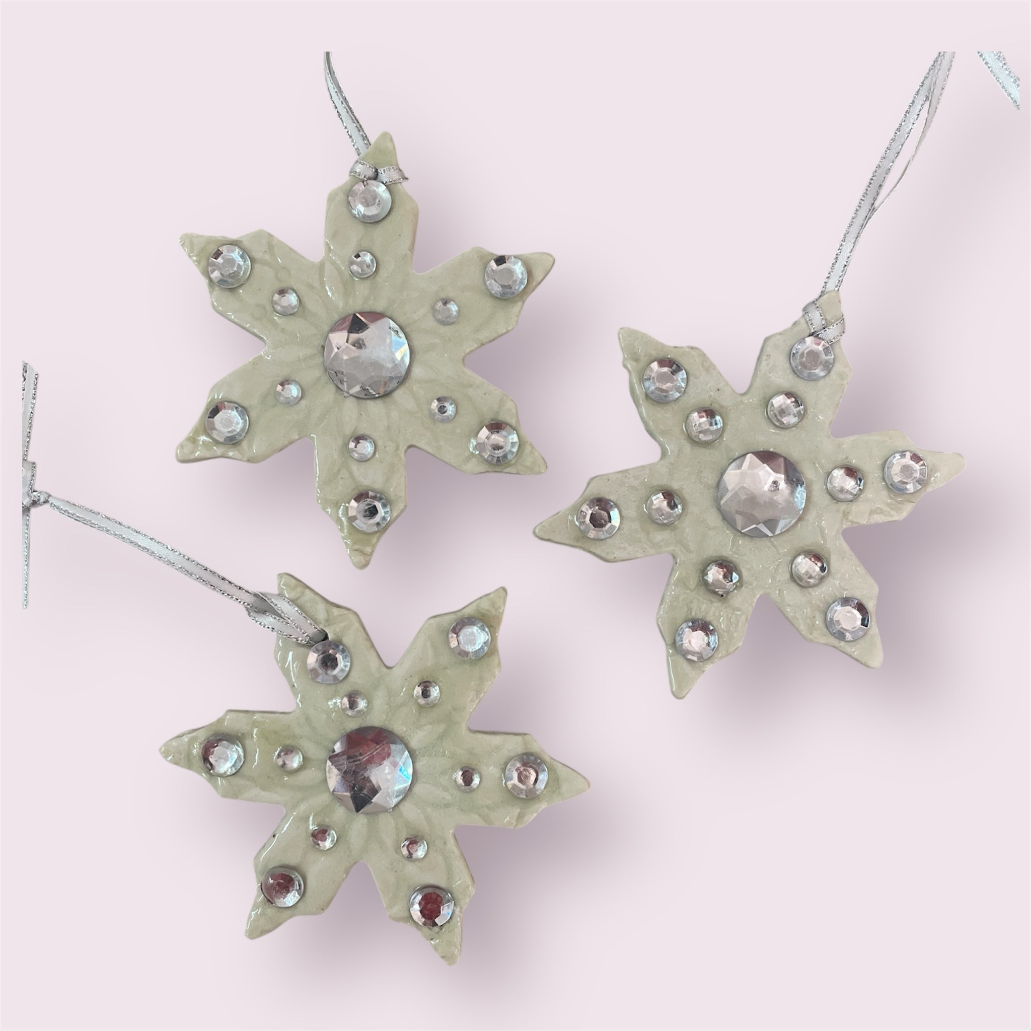 Decorative pottery hangings 'Christmas Stars' - Christina Rutherford ...